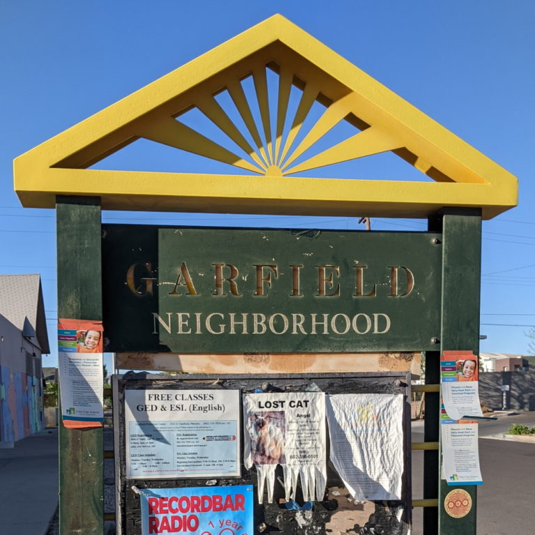 Bulletin Board – Verde Park – Garfield Historic Neighborhood